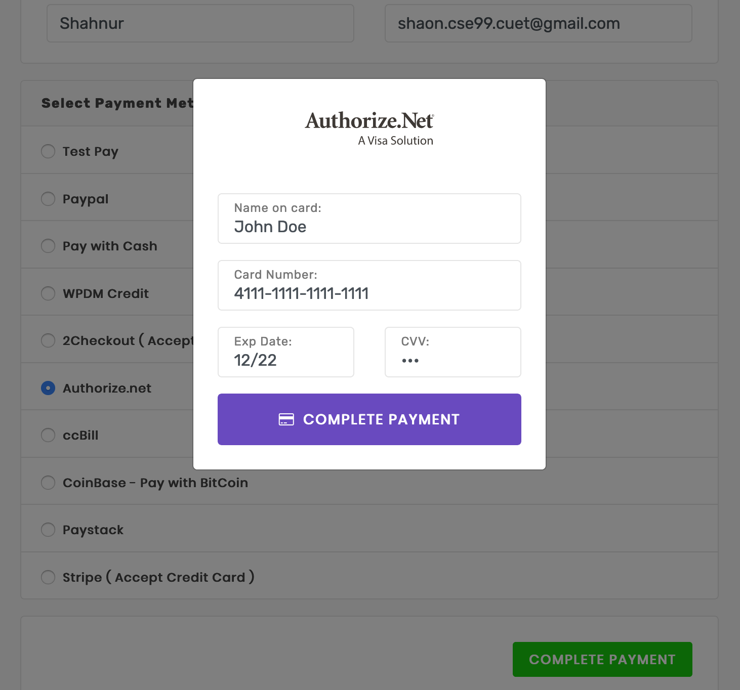 WPDM Authorize.net Add-on - WordPress Download Manager WPDM Authorize.net Add-on - WordPress Download Manager
