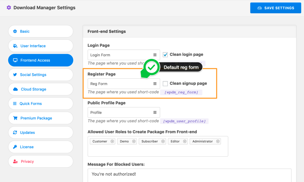 [wpdm_reg_form] - User Registration Form Short-code - WordPress Download Manager