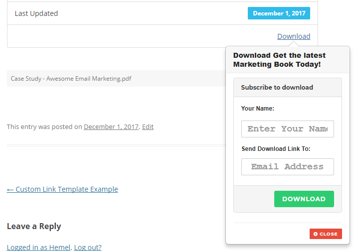 Grow Your Email List by Offering Free Downloads - WordPress Download ...
