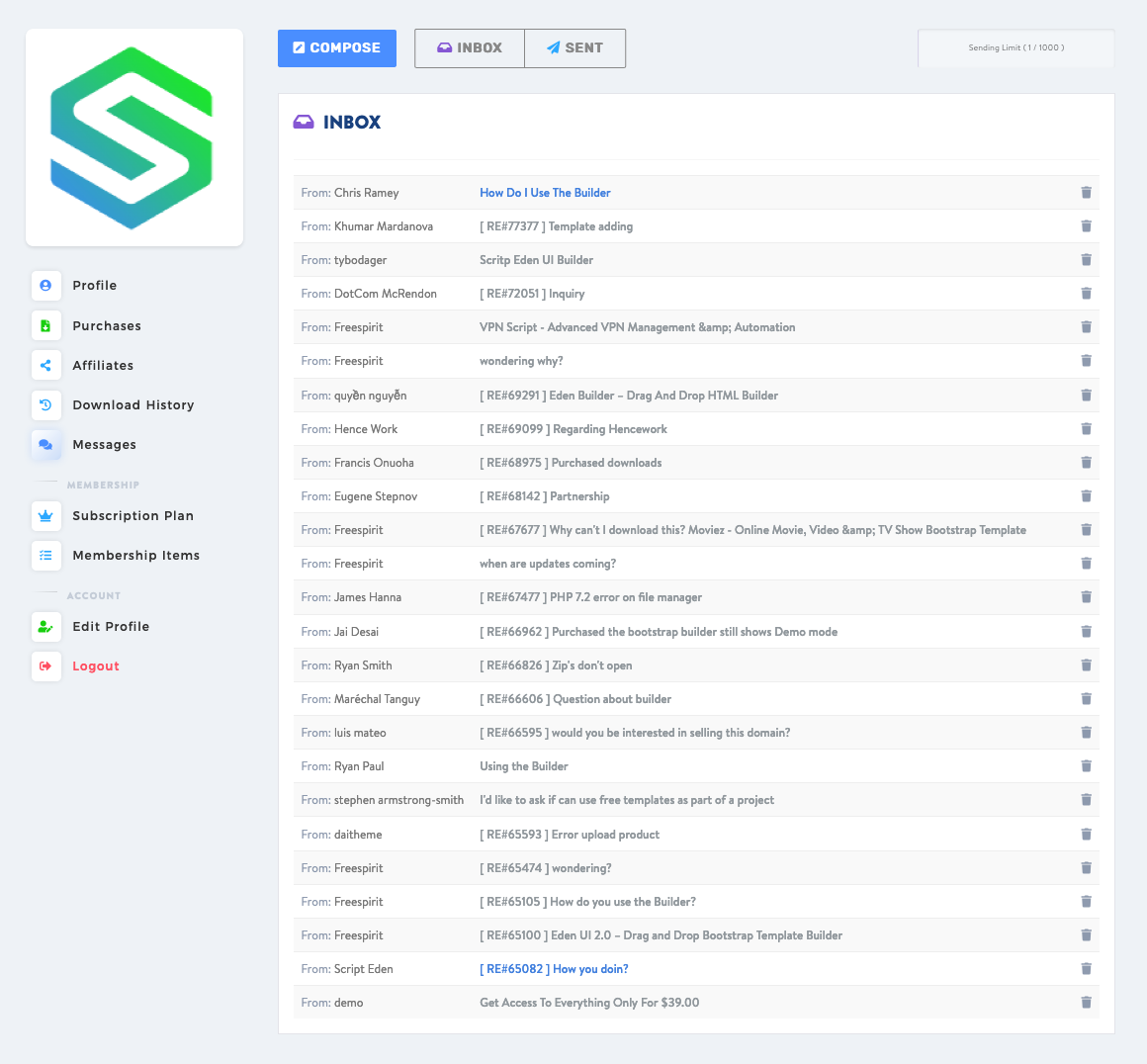WordPress Private Message - WordPress Download Manager